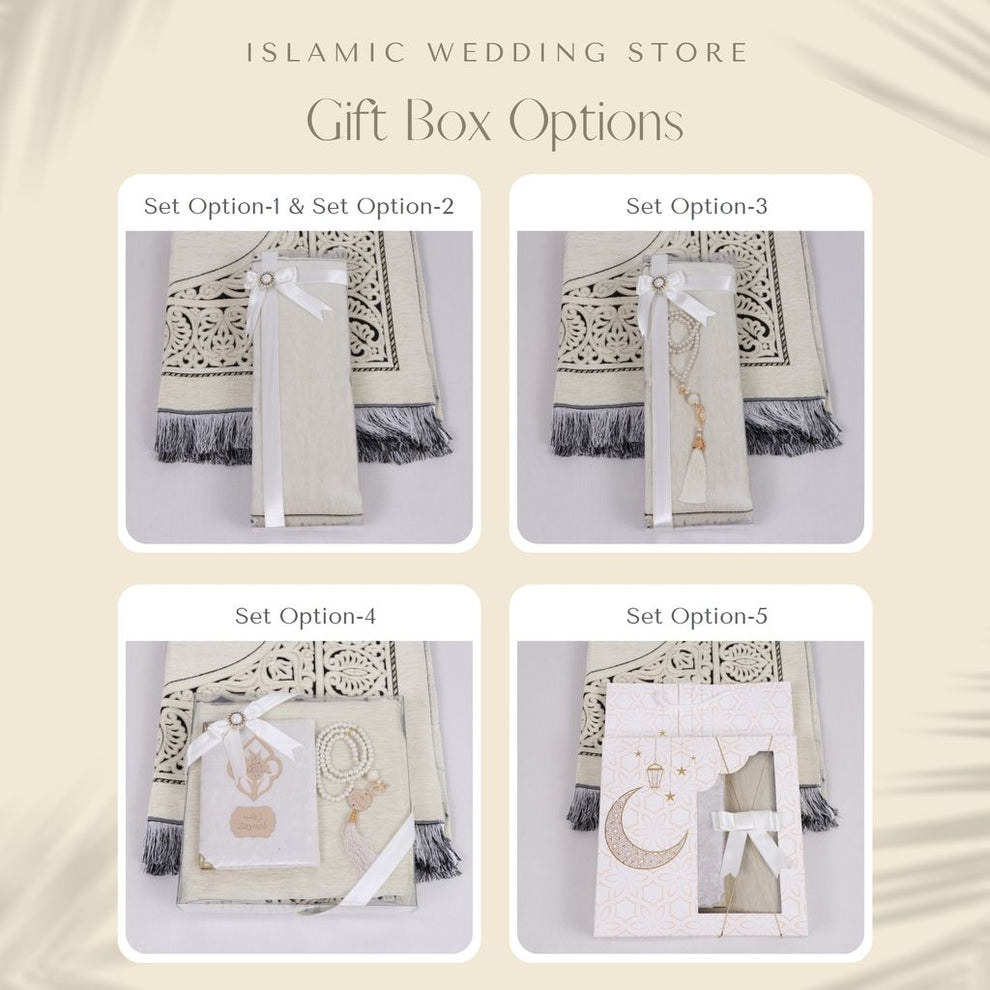 Ramadan Eid Wedding Baby Shower Birthday Anniversary Prayer Mat Gifts ...